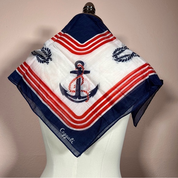 Vintage | Accessories | Vintage 7 80 Retro Ceggali Nautical Sailor Red ...
